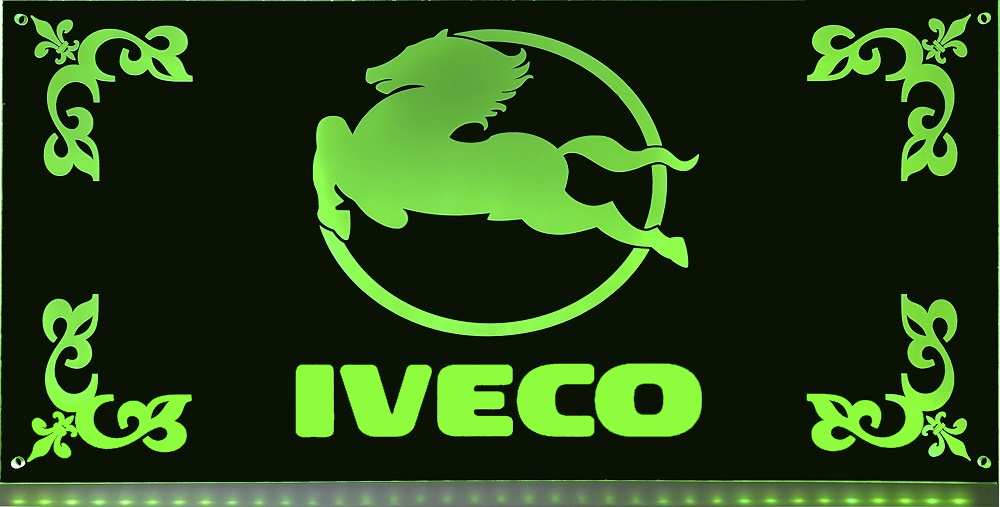LED-Schild IVECO lasergraviertes Neonschild IVECO Logo