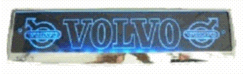VOLVO LED Schild mit deinem Wunschtext Motivauswahl